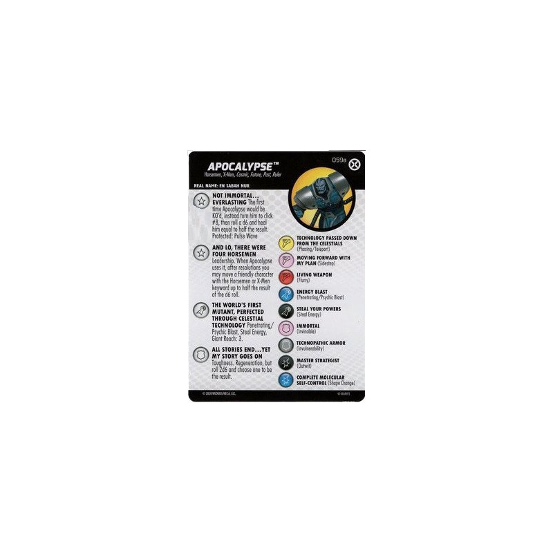 Figura de Marvel Heroclix Apocalypse 059a