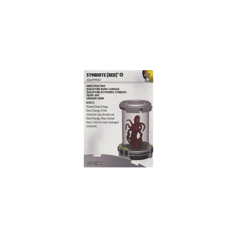 Equipo de Marvel Heroclix Symbiote (Red) s007