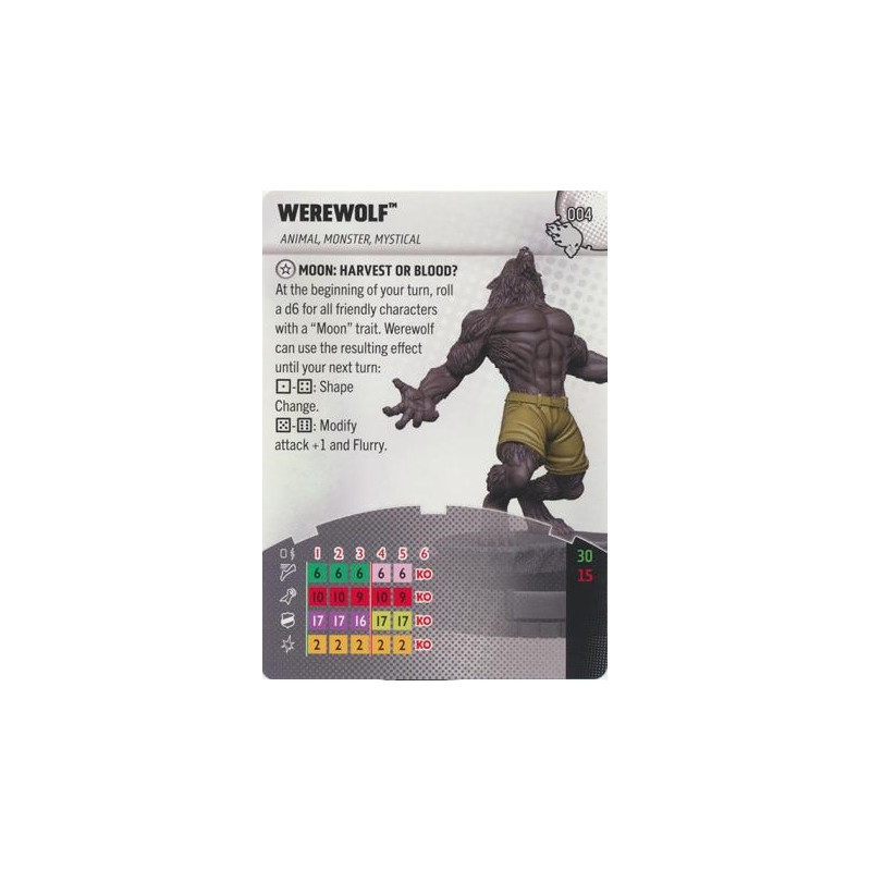 Figura de Marvel Heroclix Werewolf 004